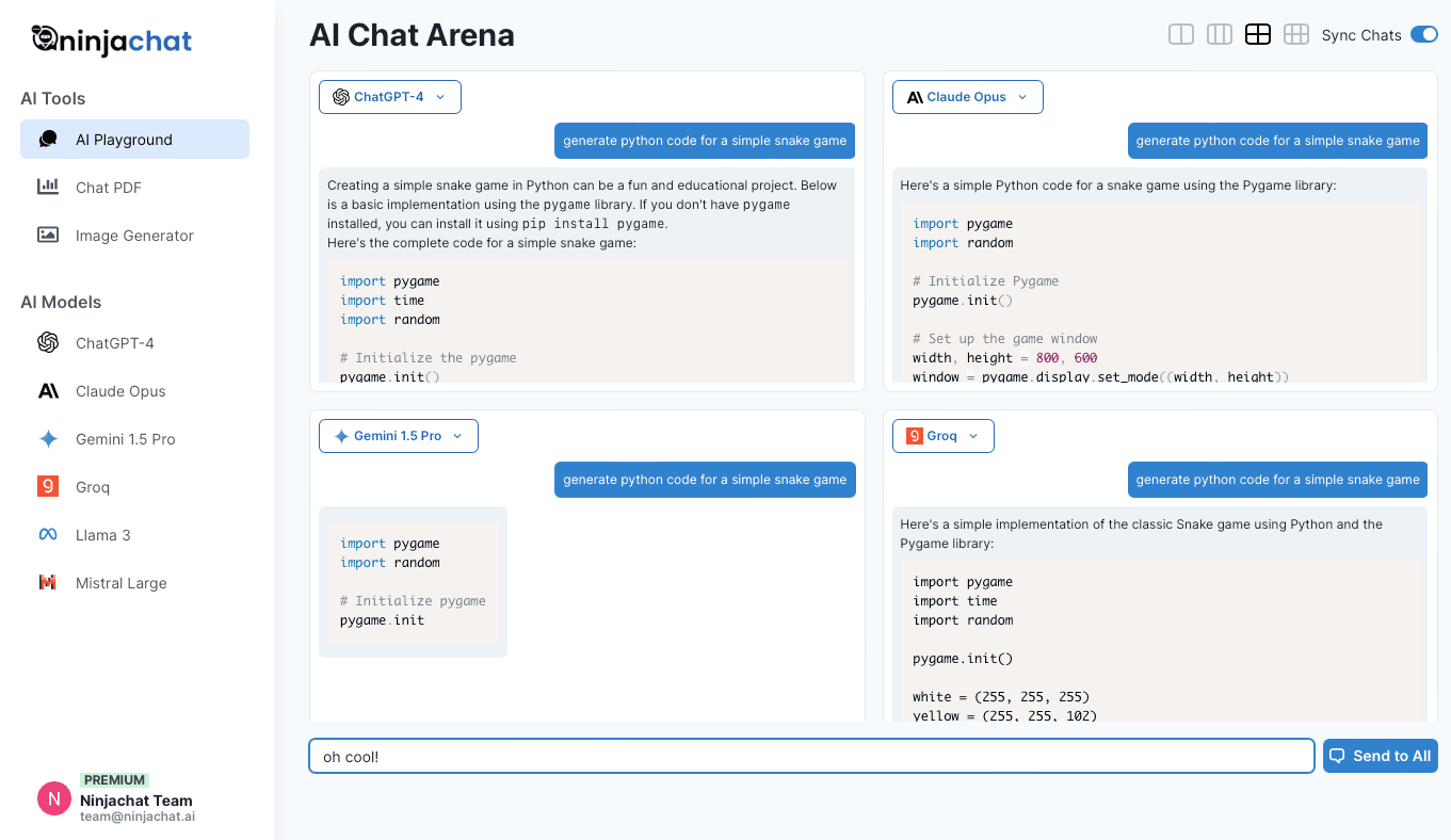 NinjaChat - All-in-One AI Assistant